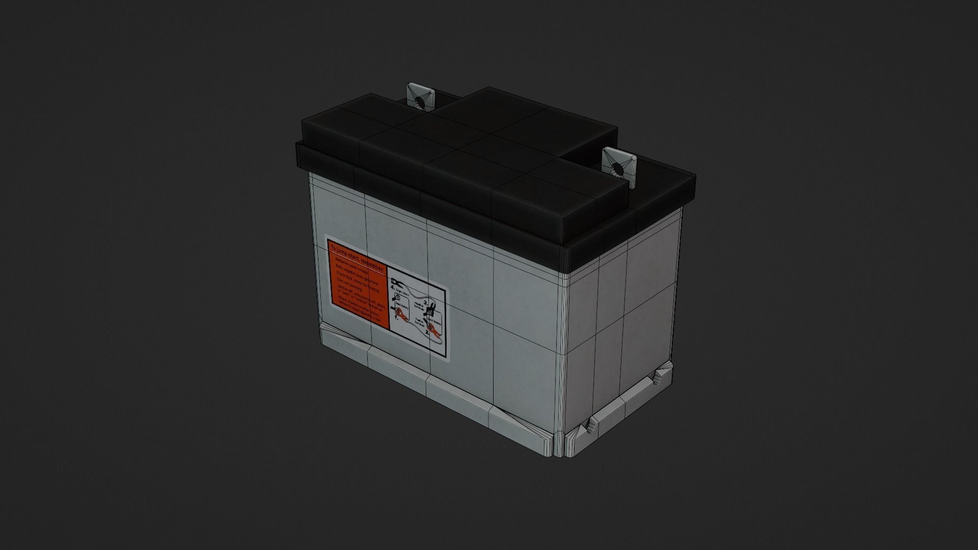 3D model Car Battery VR / AR / low-poly | CGTrader