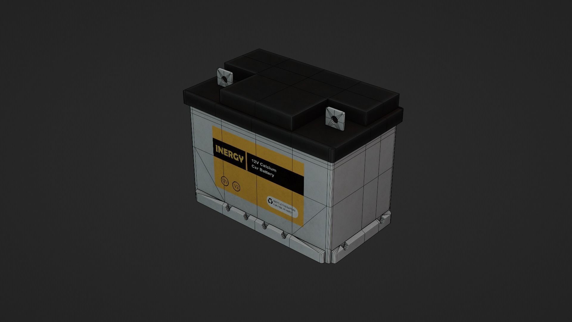 3D model Car Battery VR / AR / low-poly | CGTrader