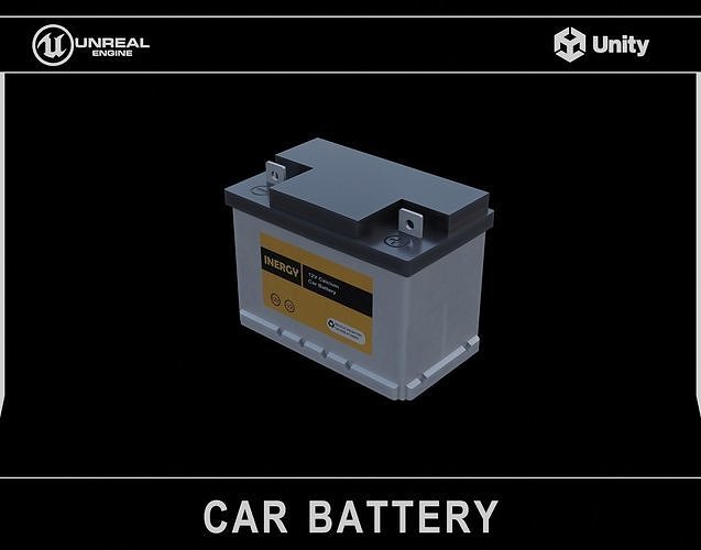 3D model Car Battery VR / AR / low-poly | CGTrader