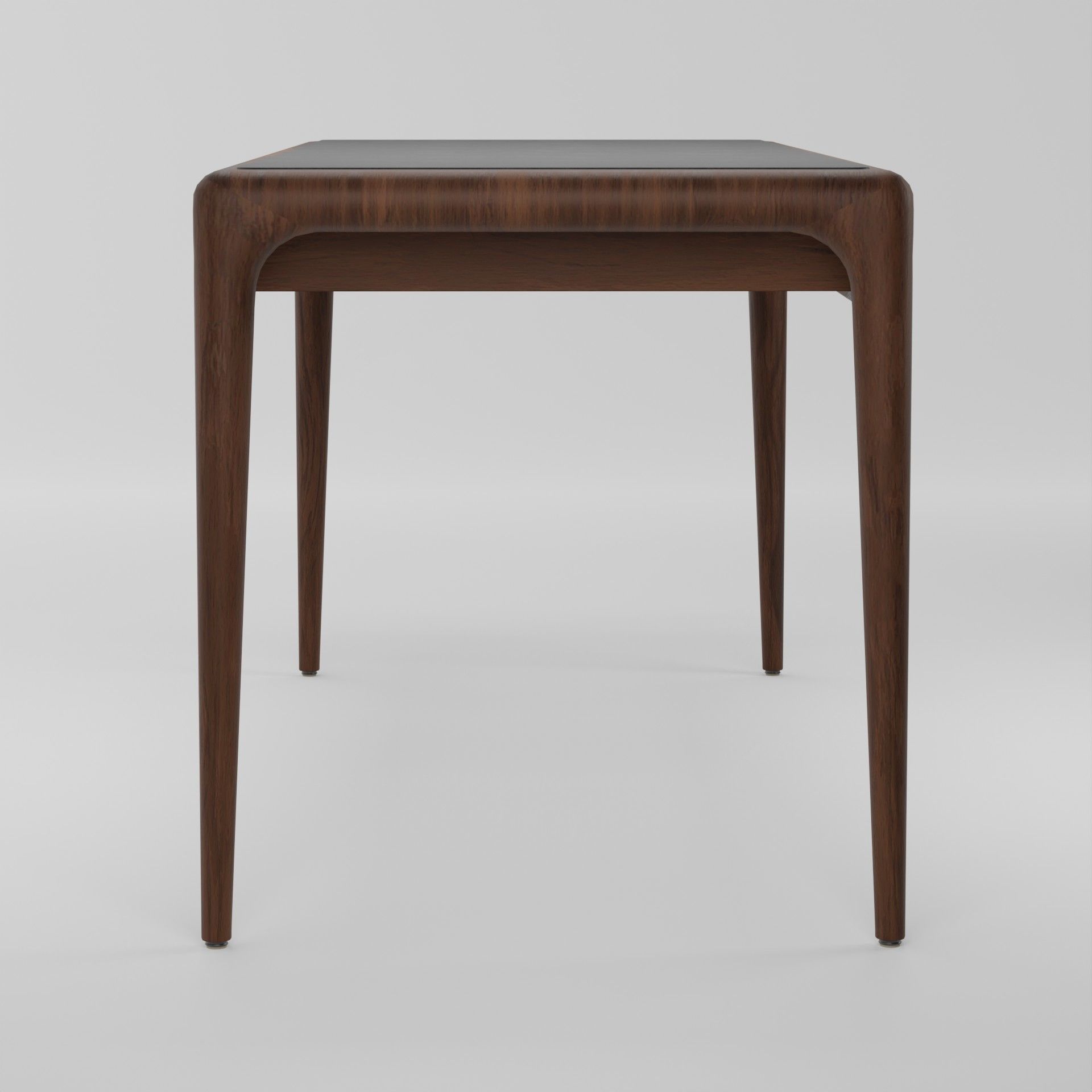 Wooden Dining Table 3D Model Artisan Latus Leather Desk 3D model | CGTrader