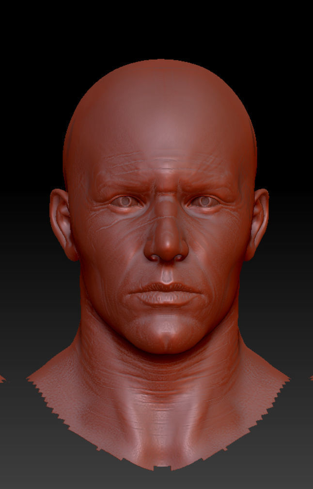 Well Sculpted ToughGuy head with Zbrush 3D model | CGTrader
