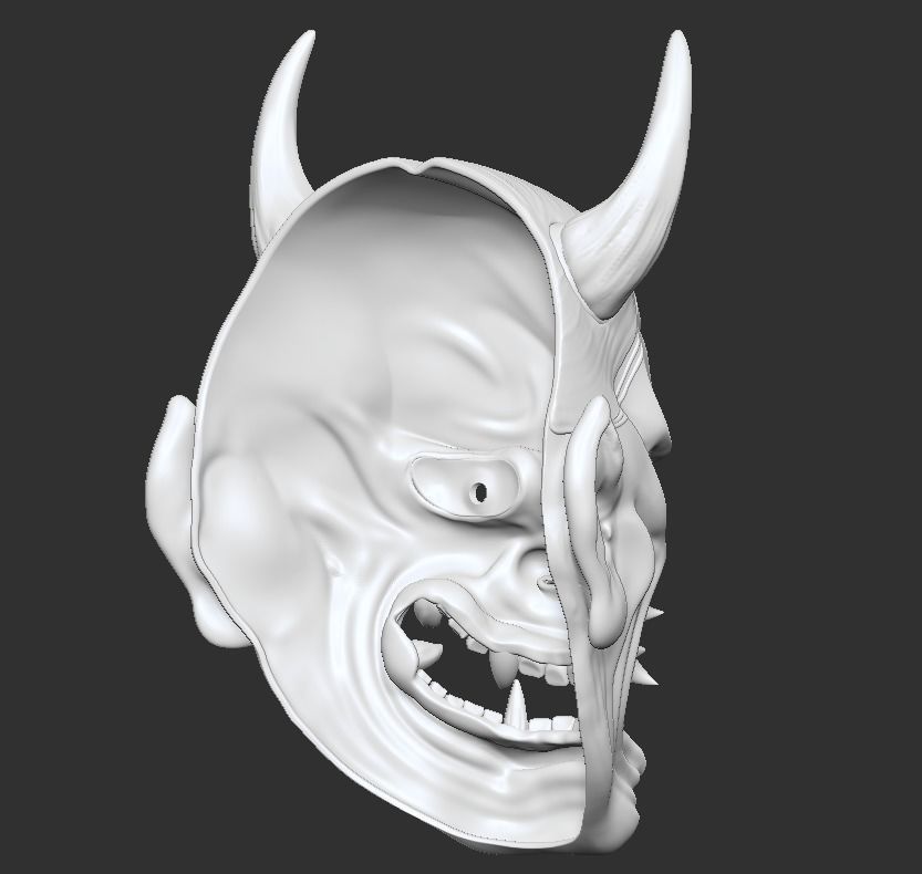 The Tengu mask in traditional Japanese style 3D model | CGTrader