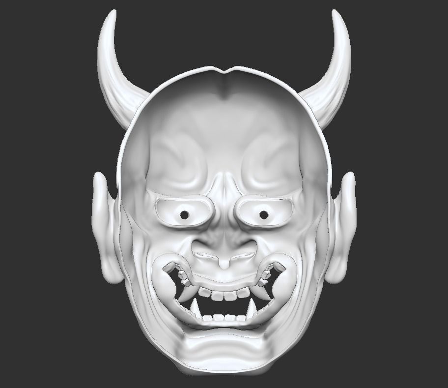 The Tengu mask in traditional Japanese style 3D model | CGTrader