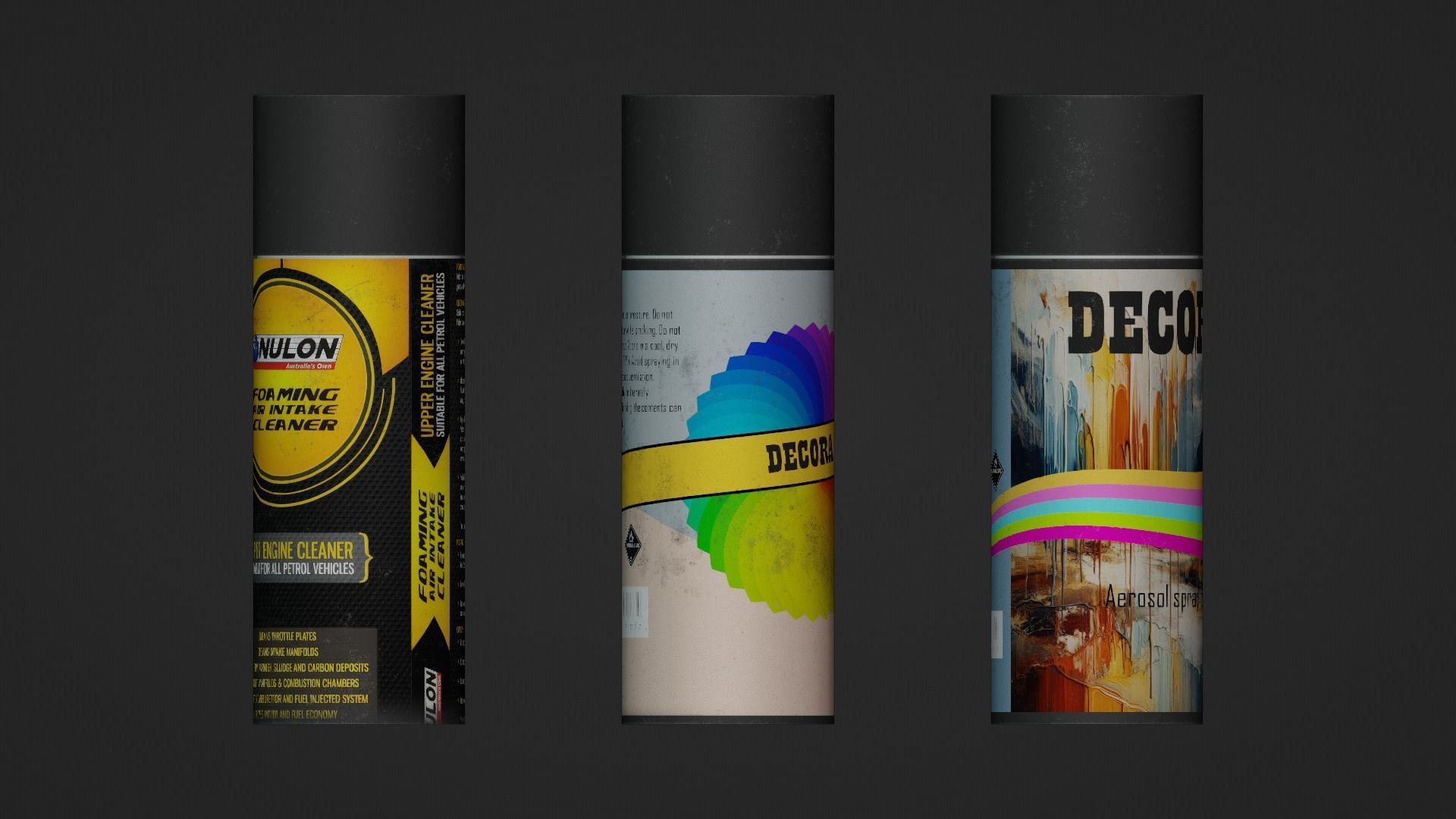 3D model Spray Paint Cans VR / AR / low-poly | CGTrader