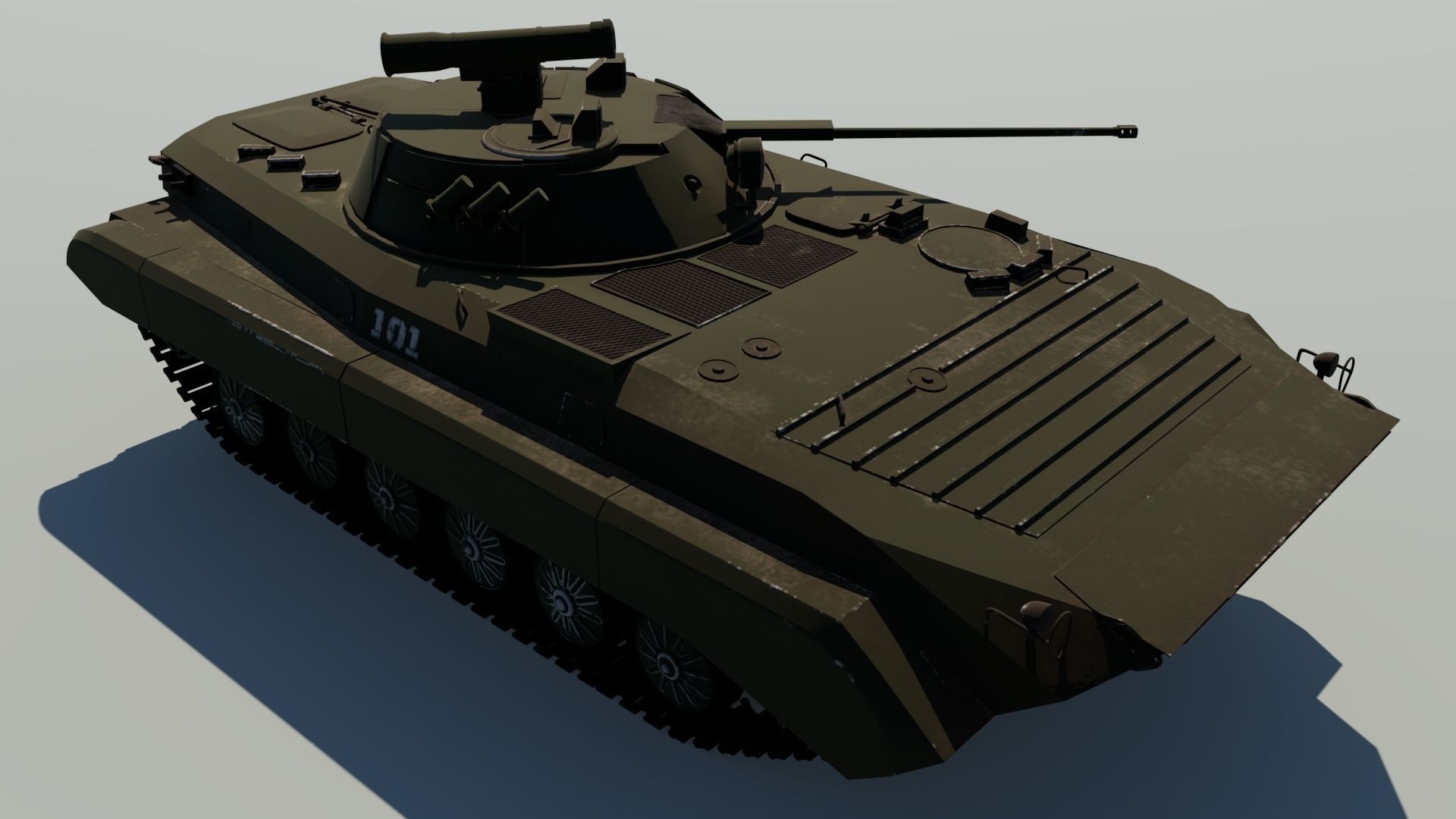 3D model BMP-2 VR / AR / low-poly | CGTrader