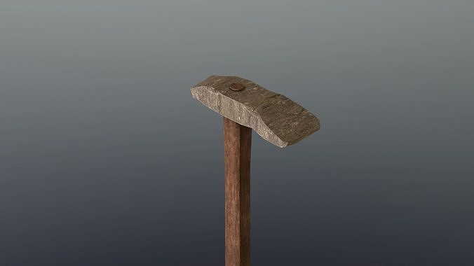 3D model Hoe - Stone VR / AR / low-poly | CGTrader