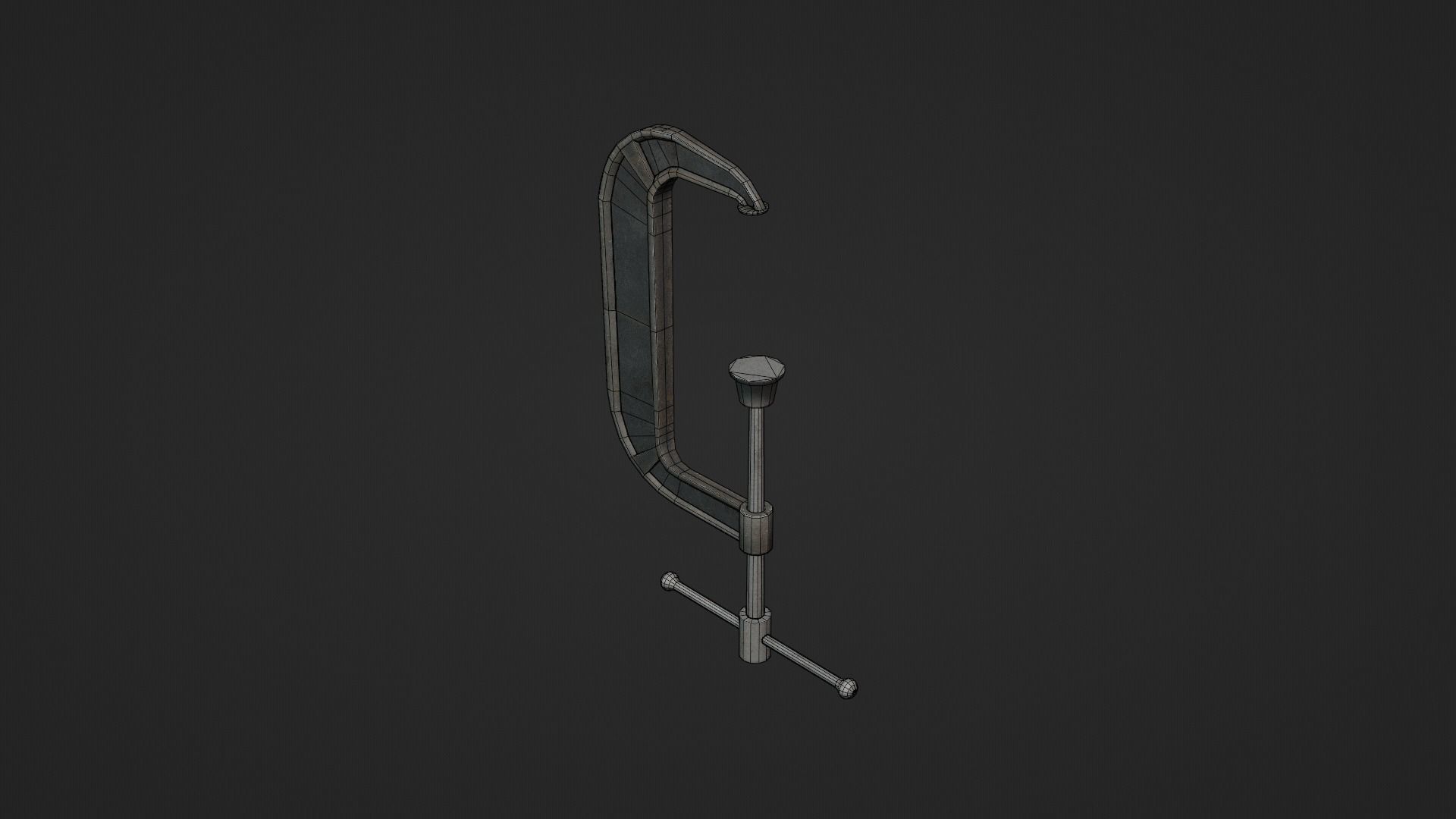 3D model C-Clamp Metallic Clamp VR / AR / low-poly | CGTrader