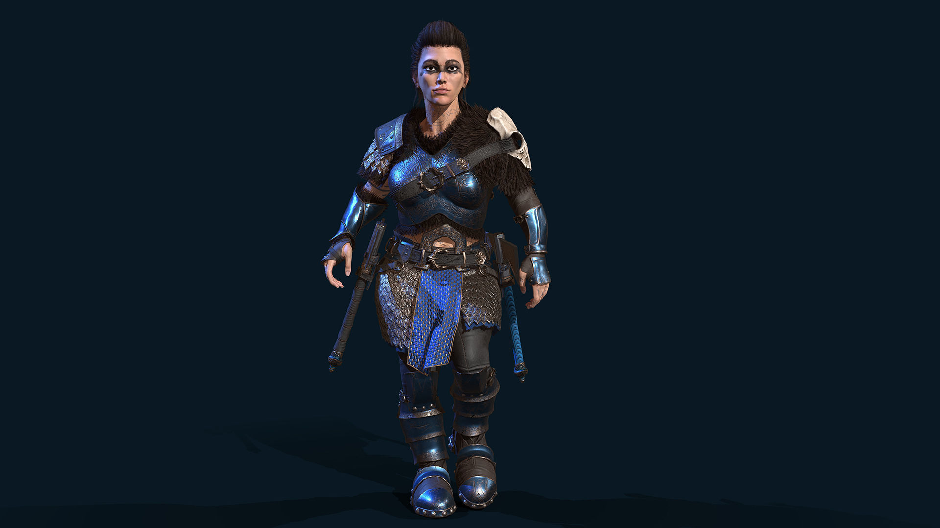 3D model FemaleDwarf VR / AR / low-poly | CGTrader