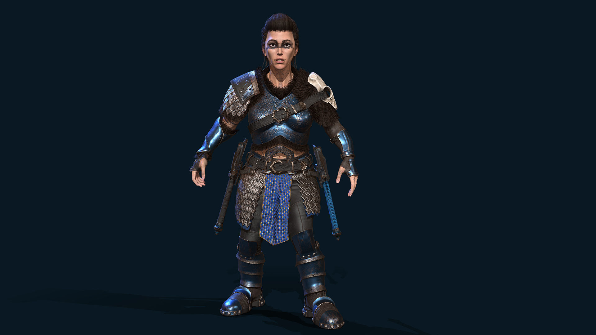 3D model FemaleDwarf VR / AR / low-poly | CGTrader