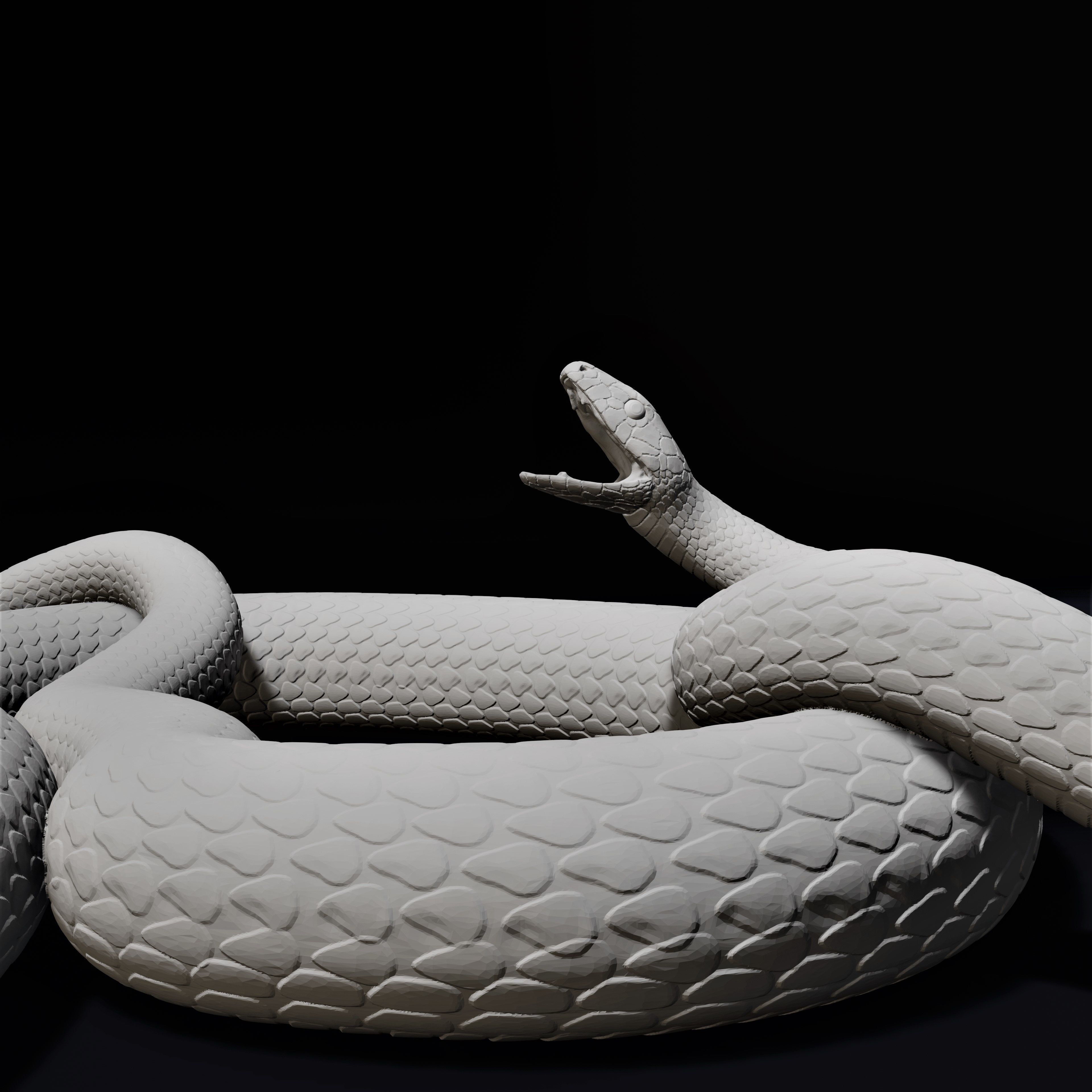 Black Mamba Venomous Snake Reptile 3D Print 3D model 3D printable | CGTrader