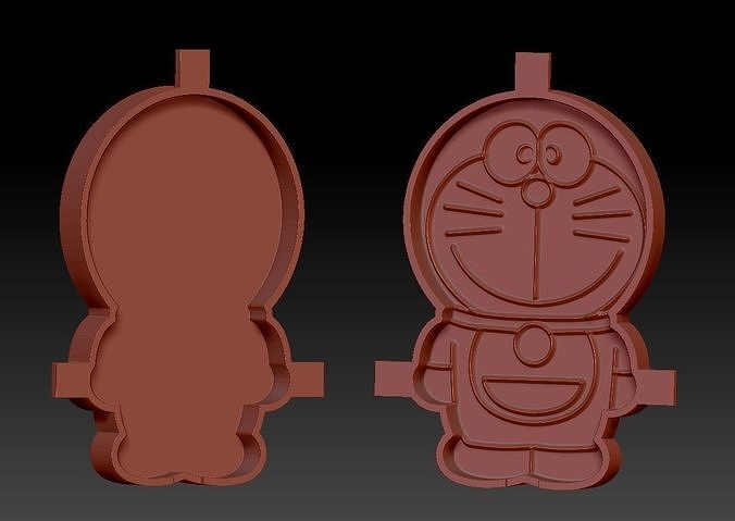 Doraemon ice cream mold 3D model 3D printable | CGTrader