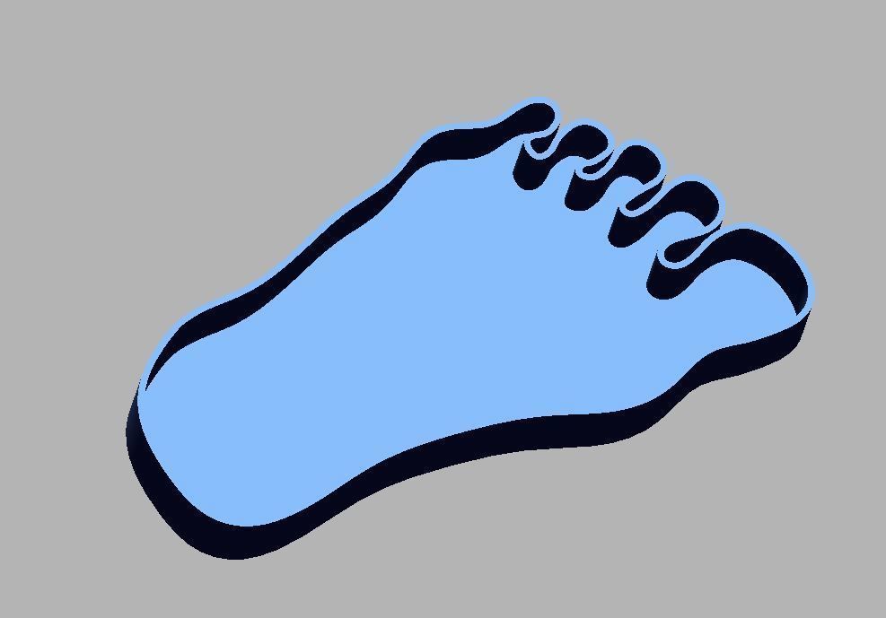 3D Foot mold 3D model 3D printable | CGTrader