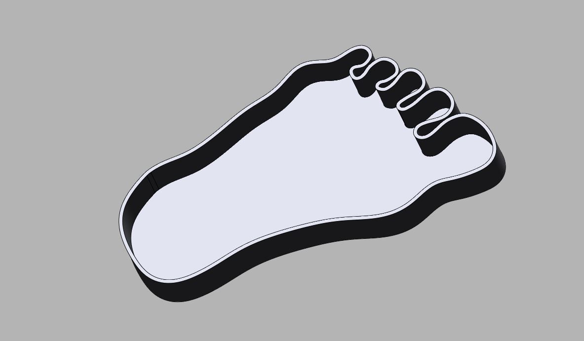 3D Foot mold 3D model 3D printable | CGTrader