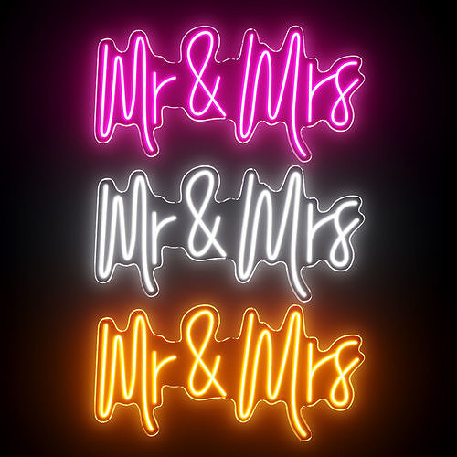 Mr and Mrs Neon Sign 3D model | CGTrader