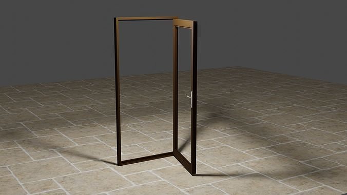 SINGLE ALUMINUM DOOR 90cm 3D model | CGTrader