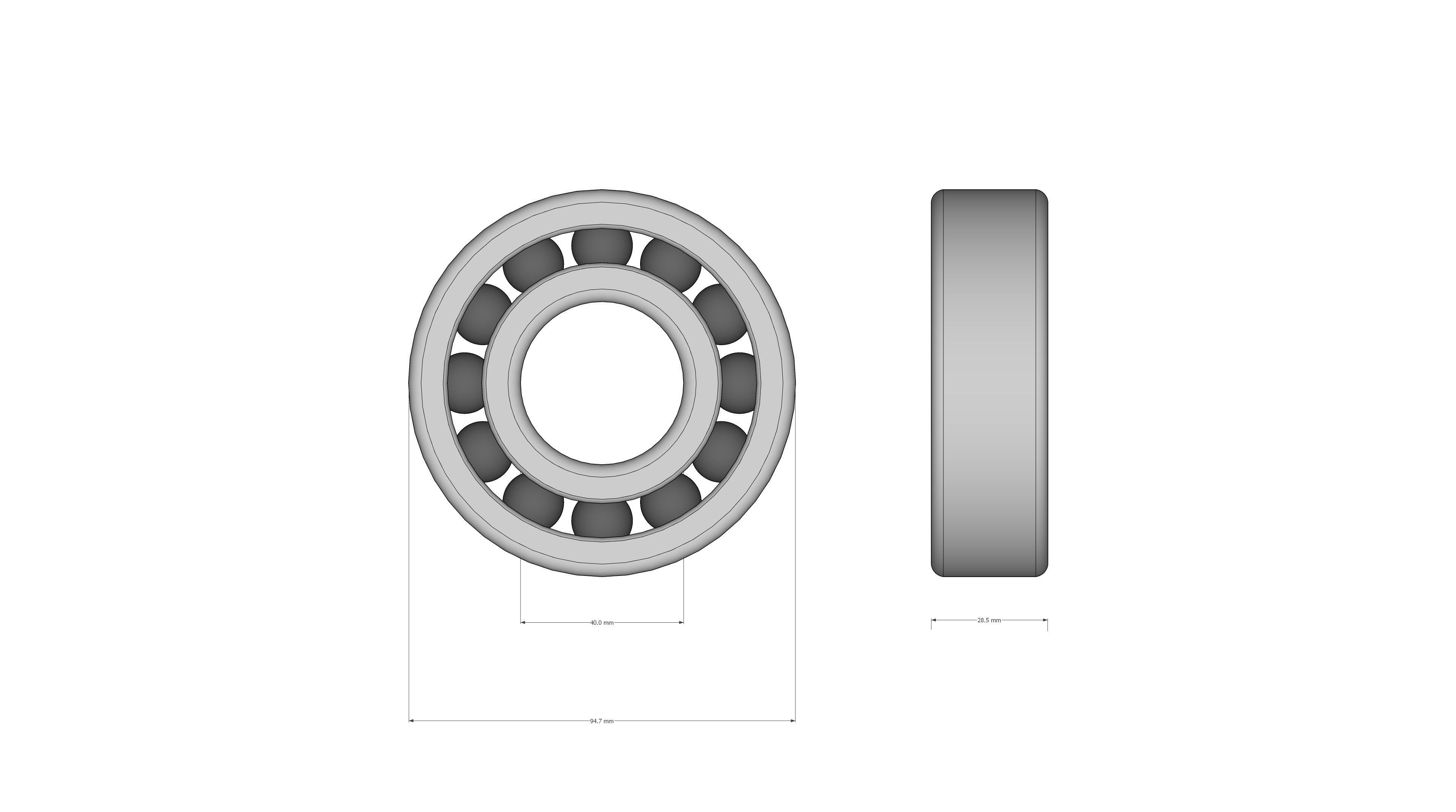Ball Bearing 3D model 3D printable | CGTrader