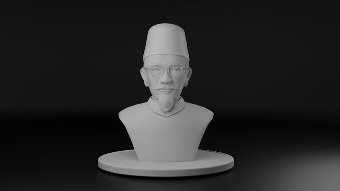 Agus Salim 3D model | CGTrader