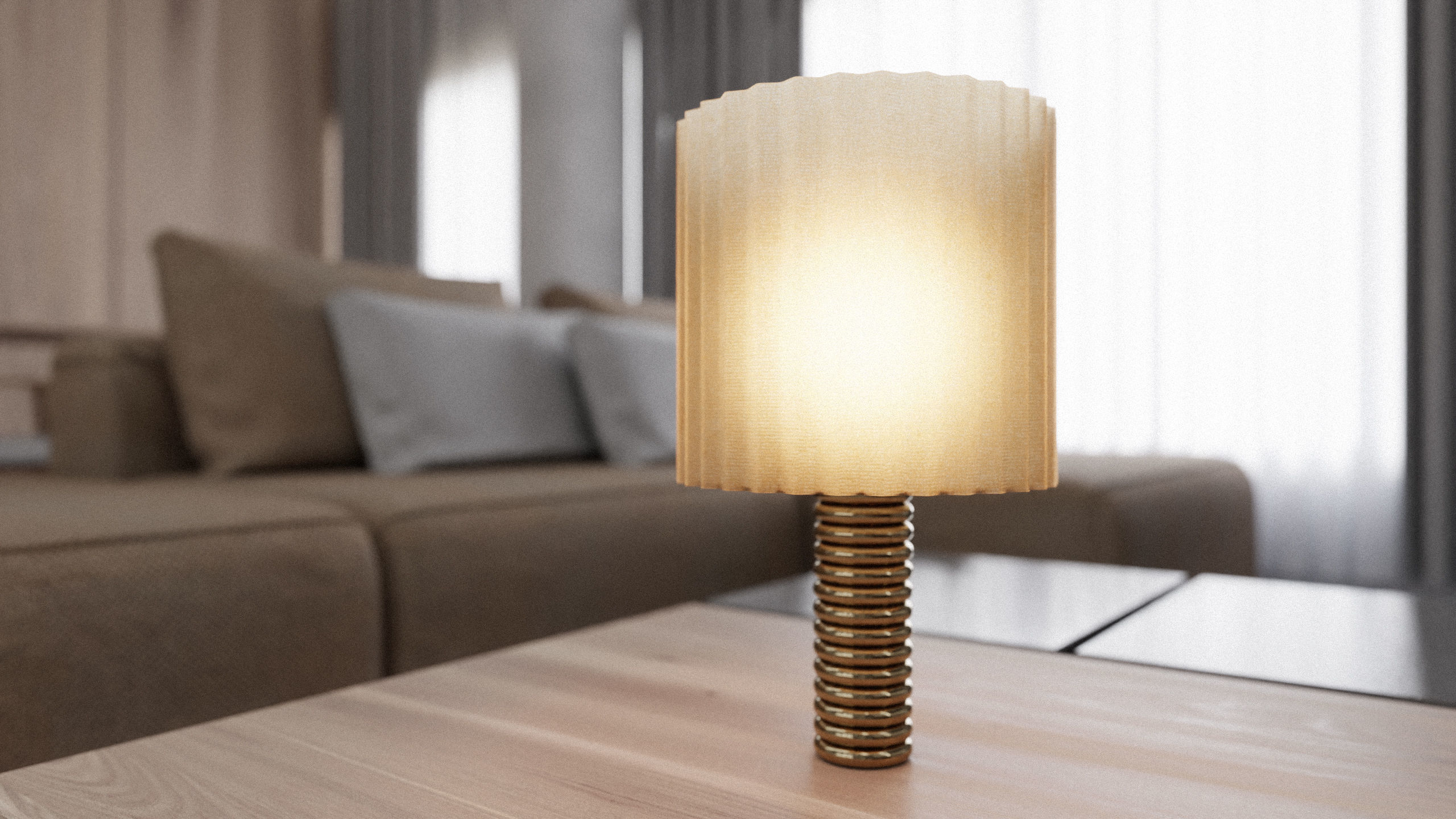 3D model Modern Spring Table Lamp VR / AR / low-poly | CGTrader