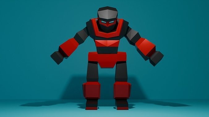 3D model Low-Poly Rigged Robot Model VR / AR / low-poly | CGTrader