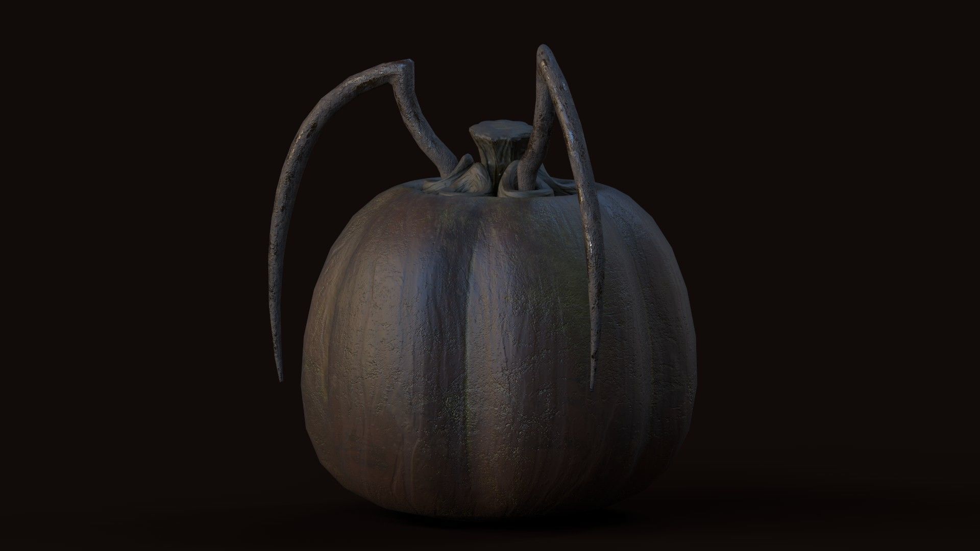 3D model Stylized Creepy Pumpkin - Alien Vegetable VR / AR / low-poly ...