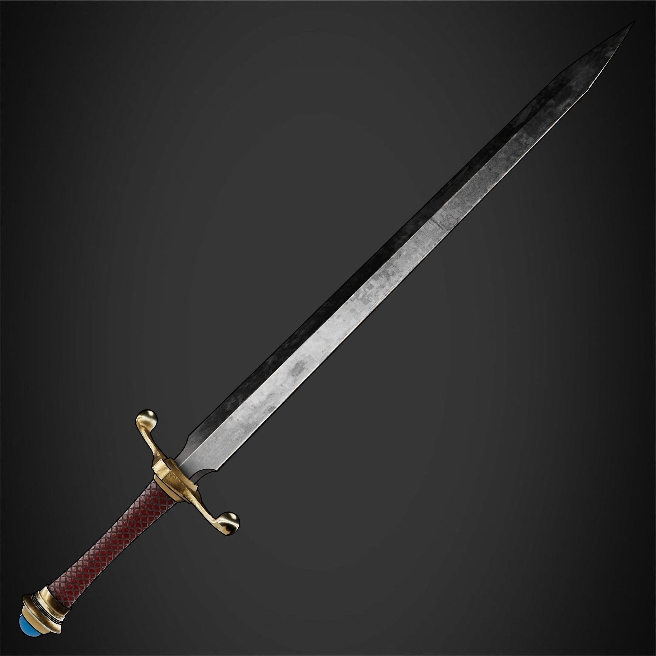 Dragon Ball Z-Sword for Cosplay 3D model 3D printable | CGTrader