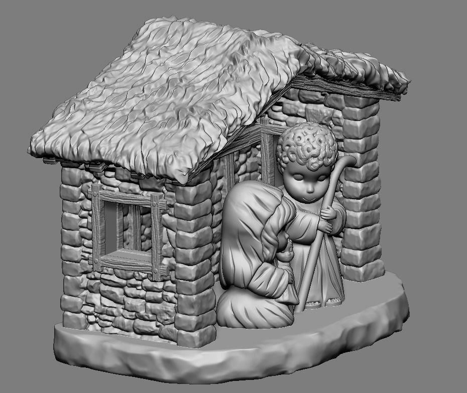 Christmas Crib baby jesus 3D model 3D printable | CGTrader