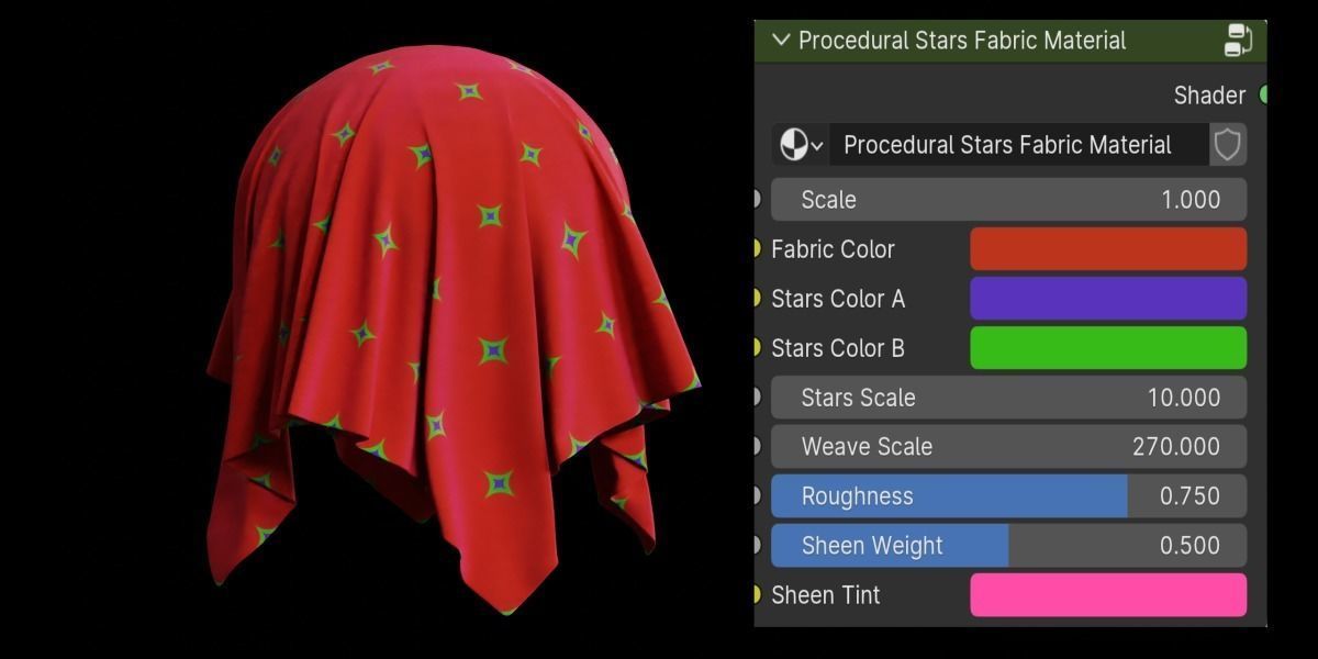 Blender Procedural Fabric Materials Package 3 Texture | CGTrader