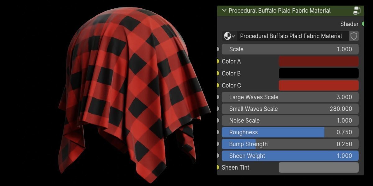 Blender Procedural Fabric Materials Package 3 Texture | CGTrader