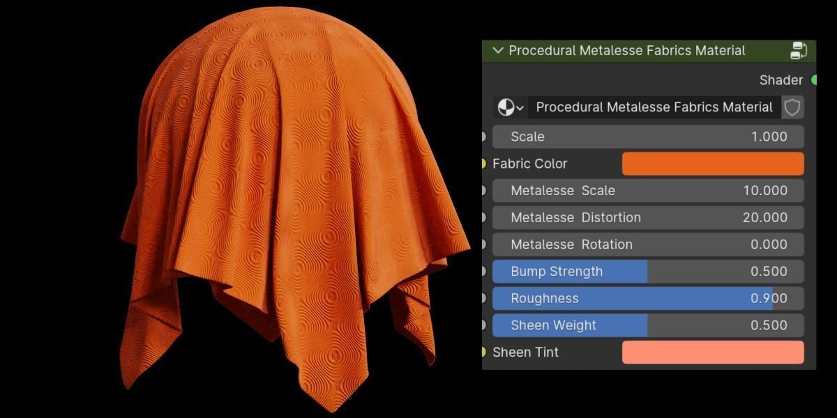 Blender Procedural Fabric Materials Package 3 Texture | CGTrader
