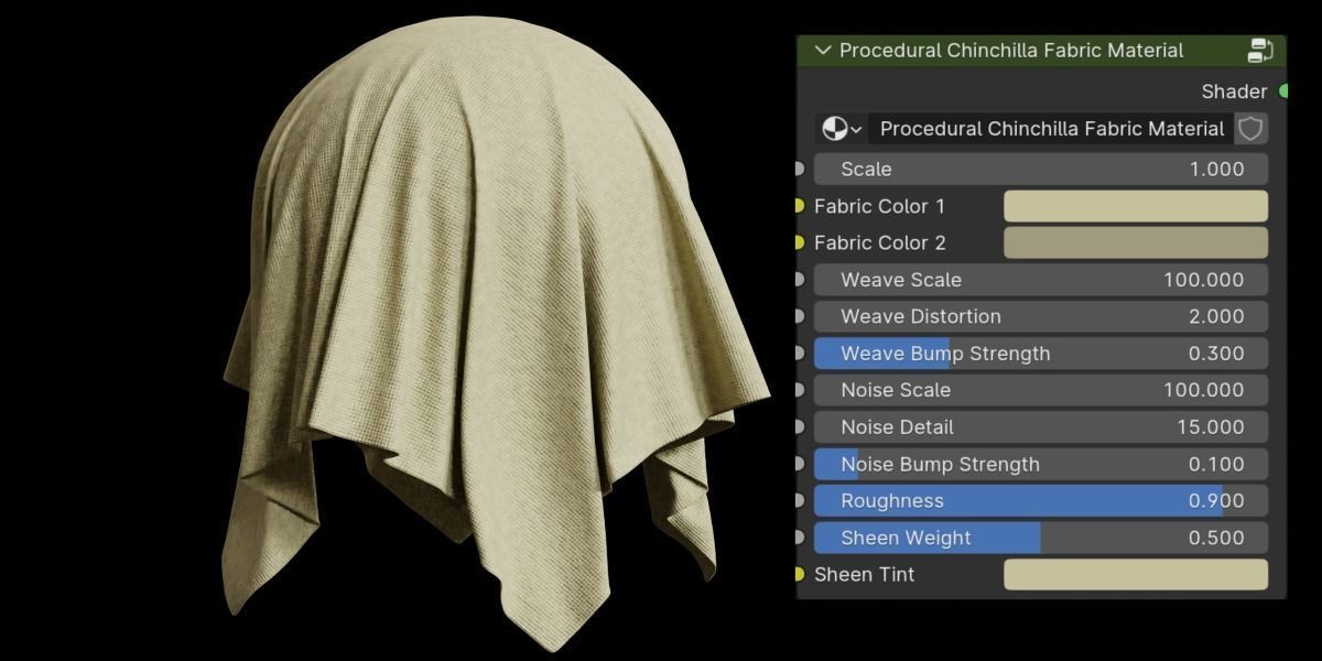 Blender Procedural Fabric Materials Package 3 Texture | CGTrader