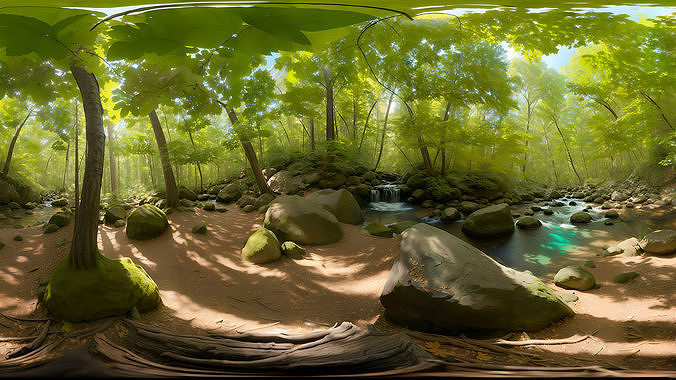 3D model HDRI Forest Panoramas VR / AR / low-poly | CGTrader