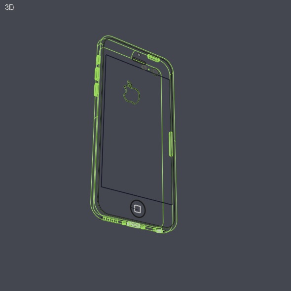 Iphone 5C CAD model 3D model | CGTrader