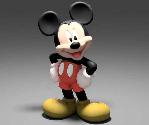 Mickey Mouse 3D model 3D printable | CGTrader