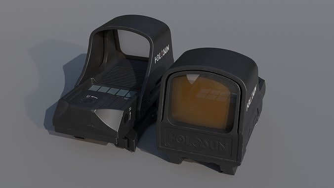 3D model Holosun 510 C - Collimator Sight VR / AR / low-poly | CGTrader