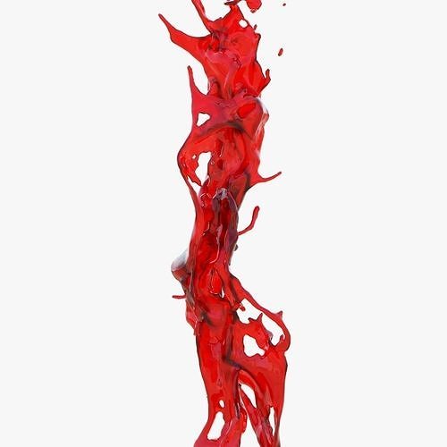 Animated Blood Splash SlowMo 3 vol 2 3D model animated | CGTrader