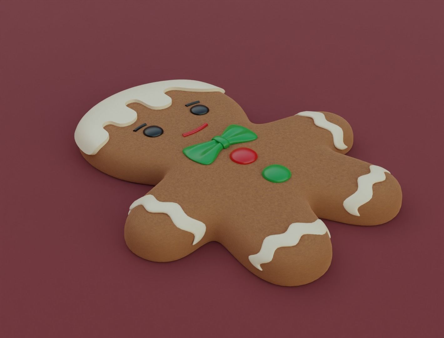Gingerbread man 3D model for 3D print 3D model 3D printable | CGTrader