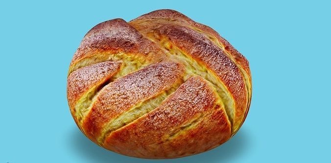 Hyperrealistic Bread Roll 3D model | CGTrader