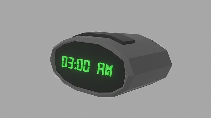 3D model Clock Alarm VR / AR / low-poly | CGTrader