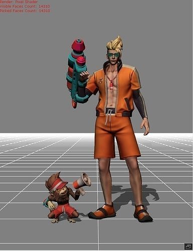 3D model Claude Lifeguard VR / AR / low-poly | CGTrader