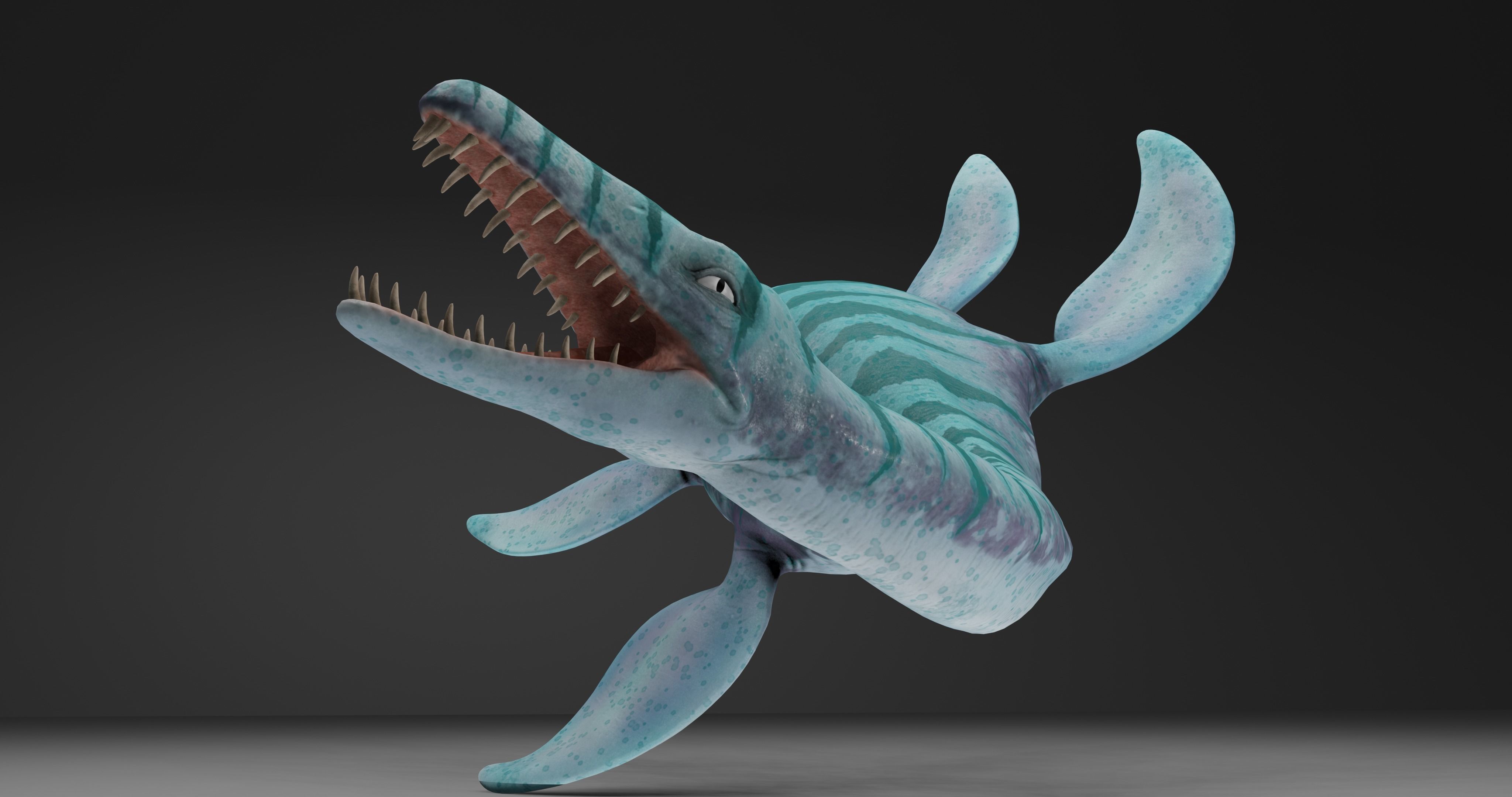 3D model Plesiosaurus Dinosaur VR / AR / low-poly | CGTrader