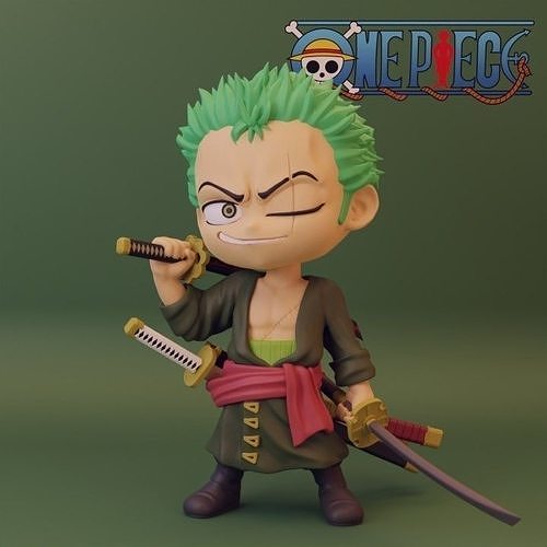 Roronoa Zoro - One Piece 3D model 3D printable | CGTrader