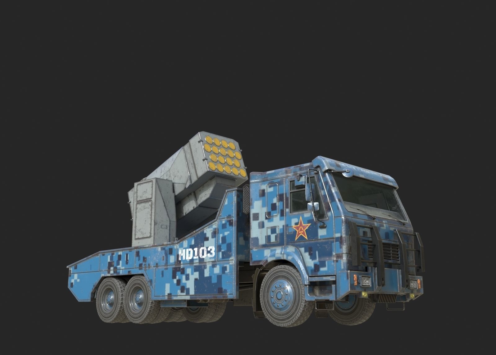 3D model Chinese Navy HHQ10 HHQ-10 SURFACE-TO-AIR MISSILE SYSTEM VR ...