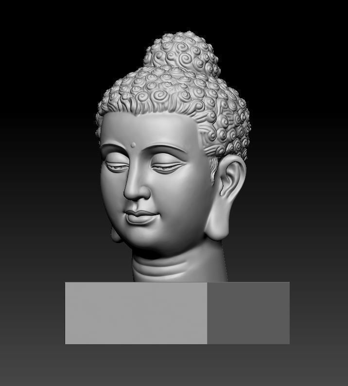 Buddha Head 3D model 3D model | CGTrader