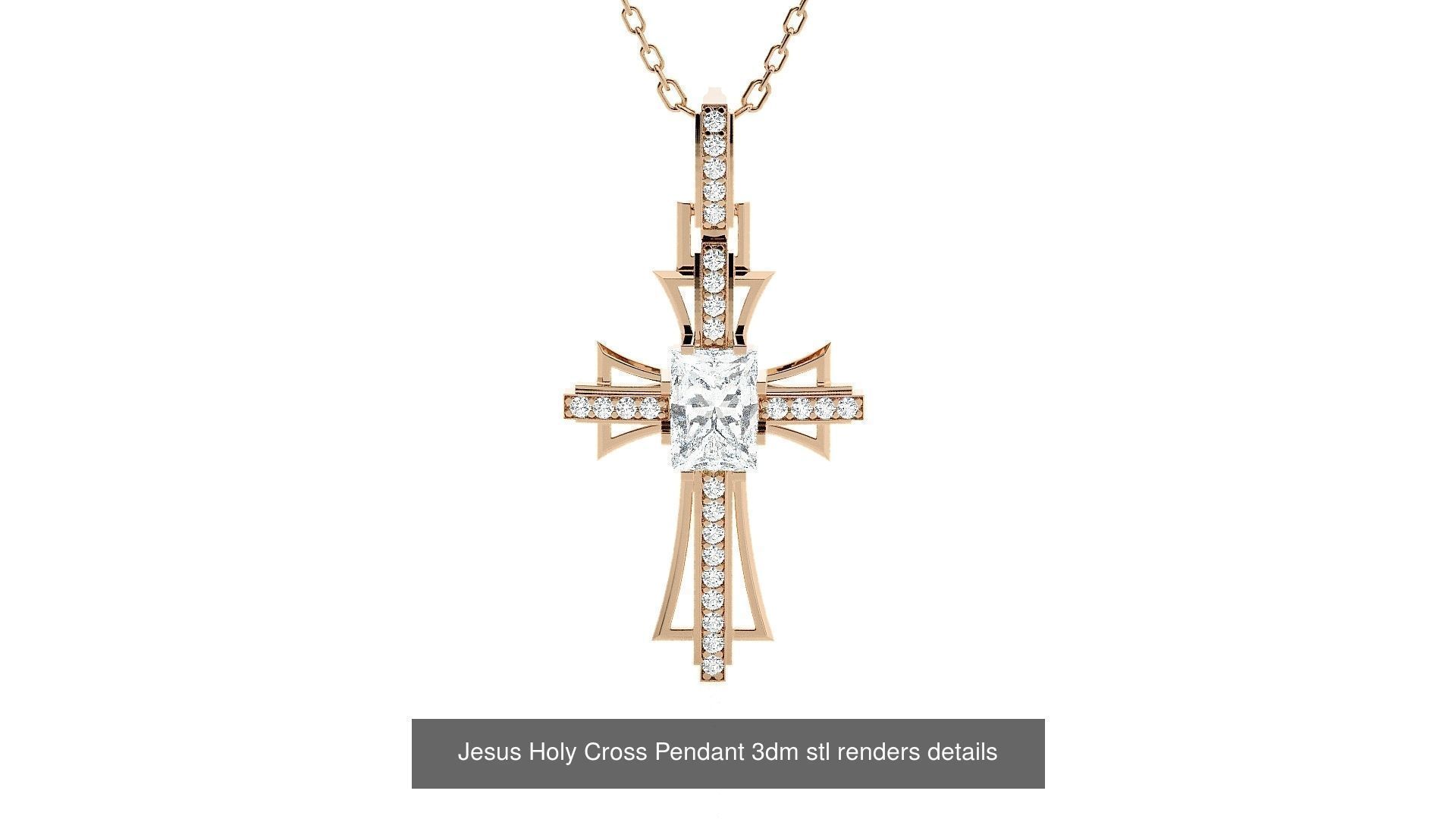 20 Jesus Holy Cross Pendant 3dm stl renders details 3D Model Collection ...