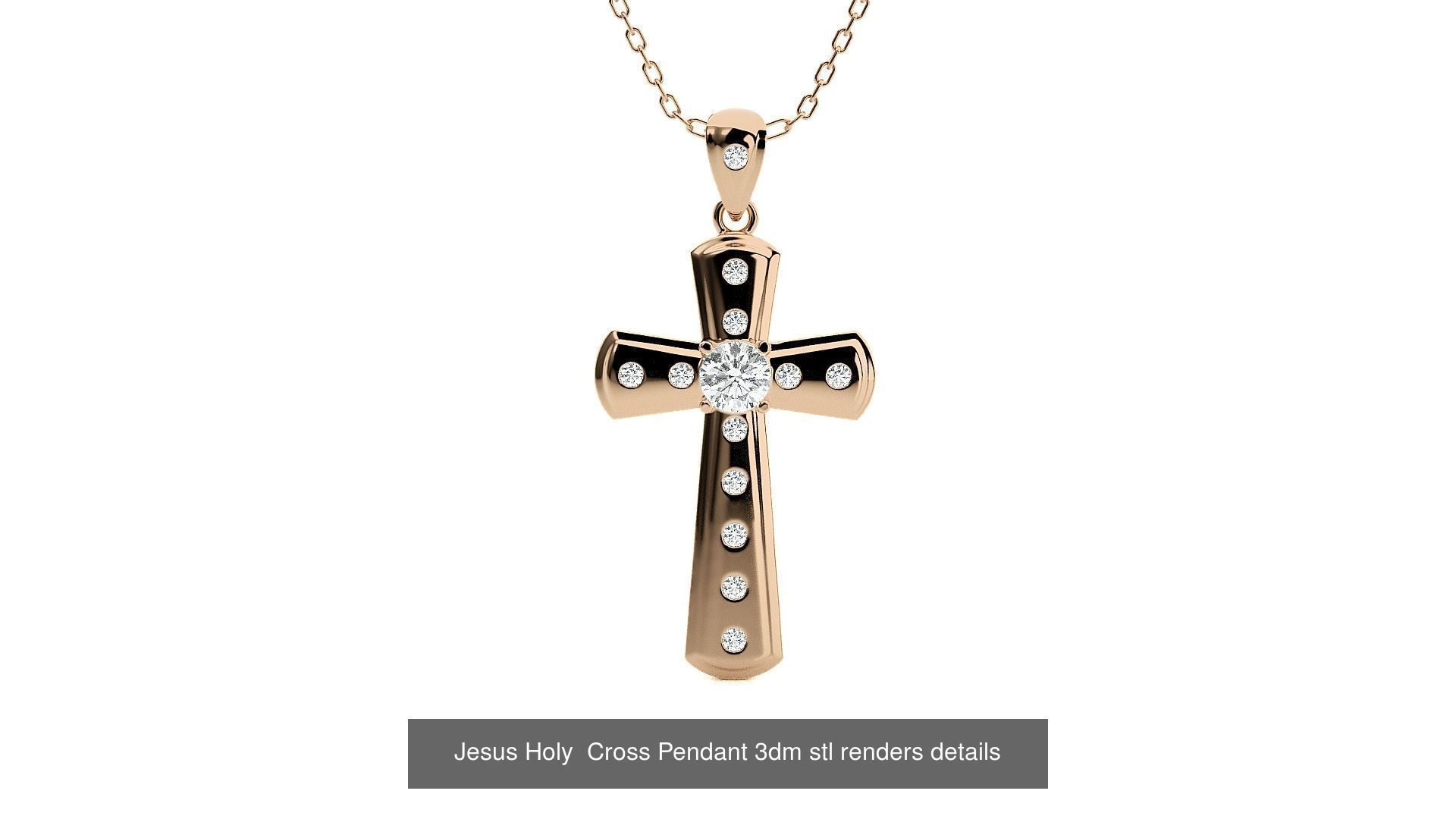 20 Jesus Holy Cross Pendant 3dm stl renders details 3D Model Collection ...