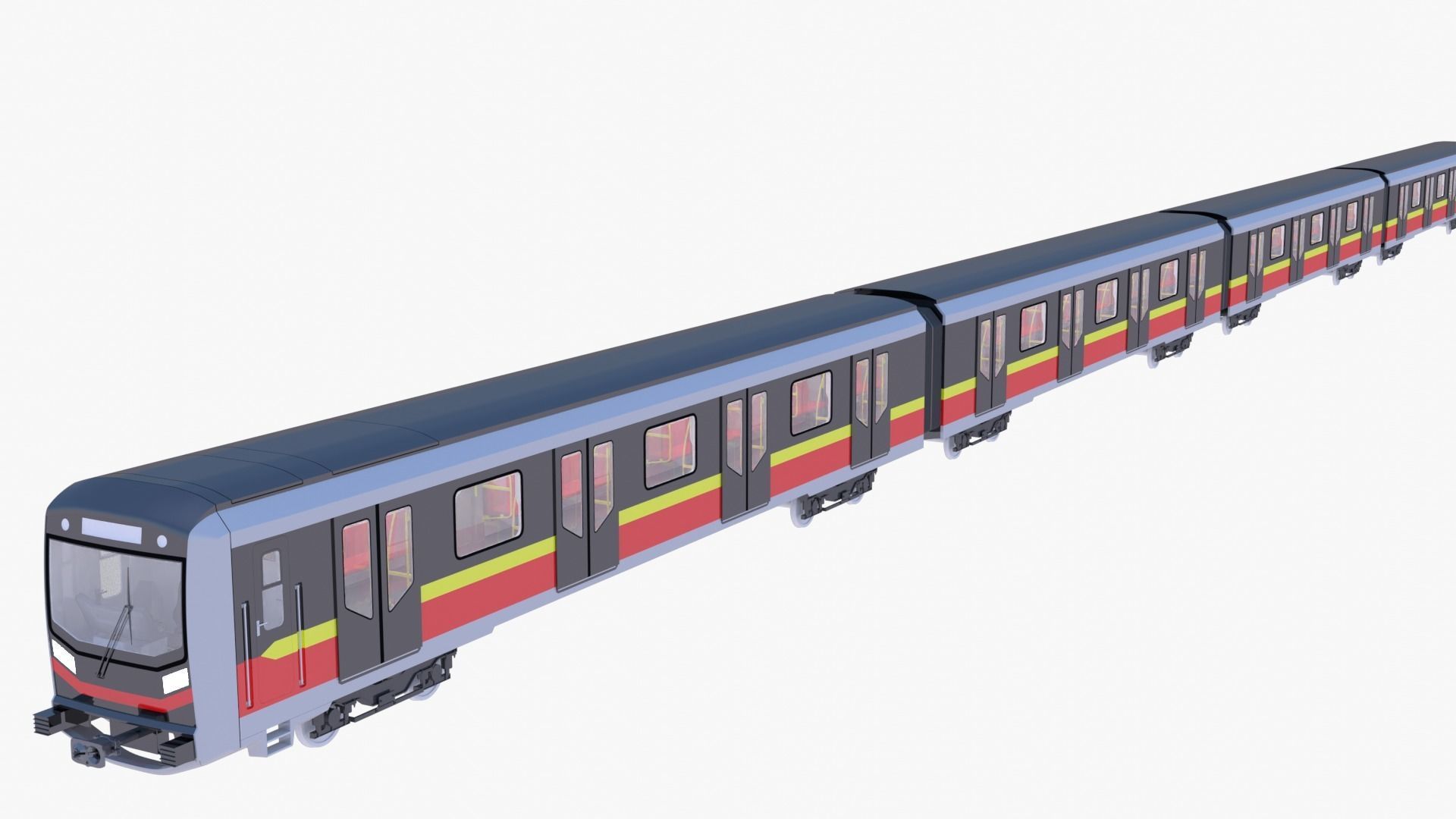 Warsaw metro train 3D model | CGTrader