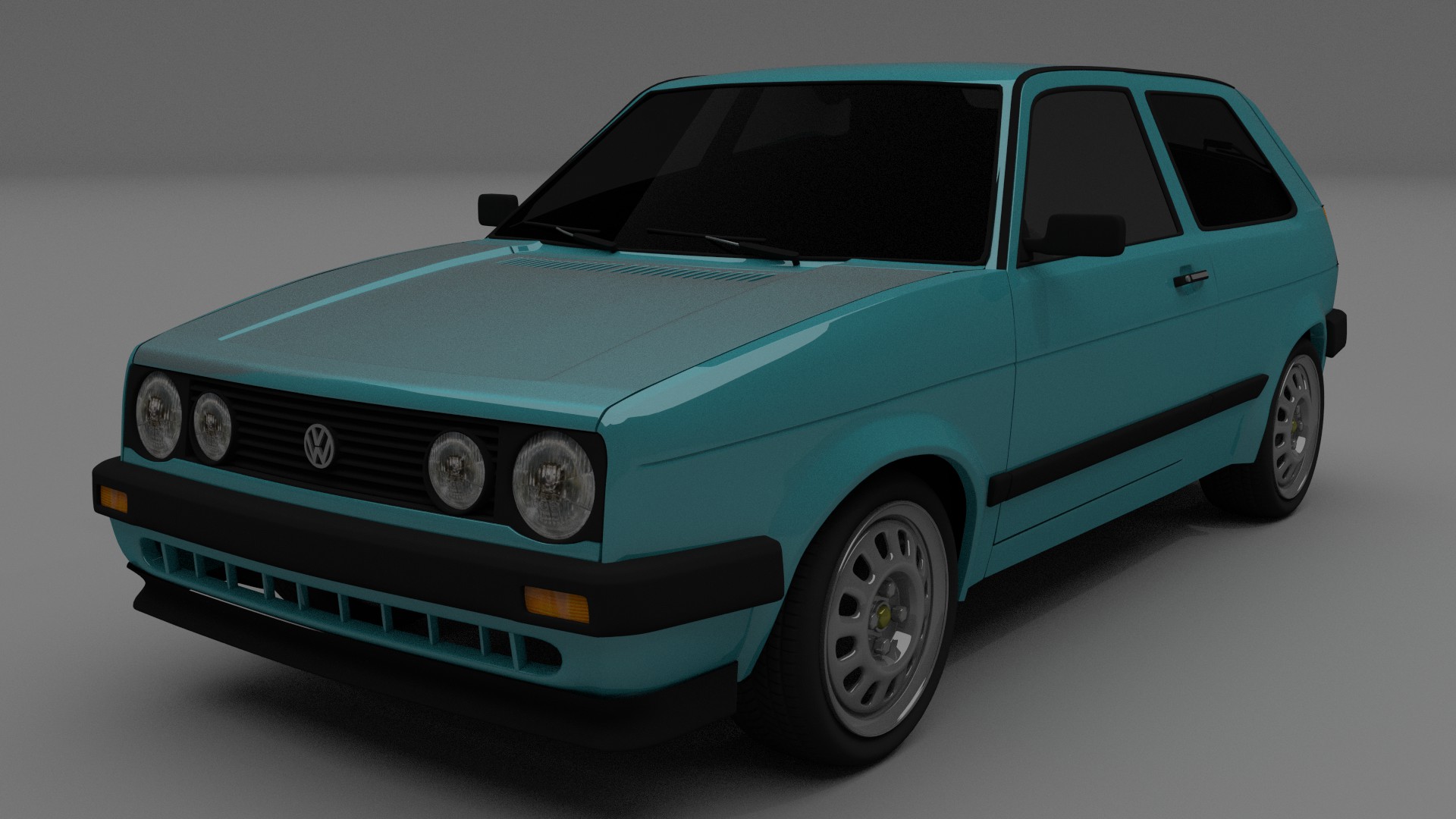 VW Golf Mk 2 3D model | CGTrader