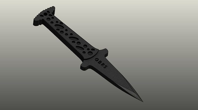 GBRS G10 Mini Dagger Exact replica CAD Model Step File 3D model 3D ...