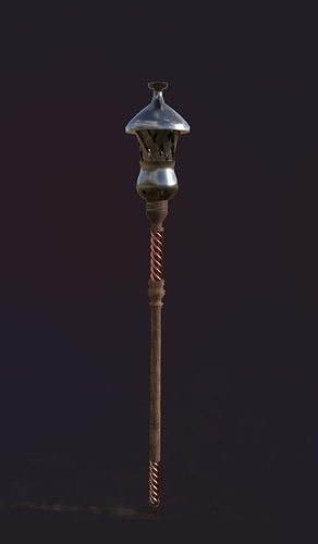 Lantern Staff 3D model | CGTrader