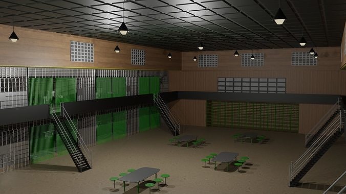 3D model Prison Interior VR / AR / low-poly | CGTrader